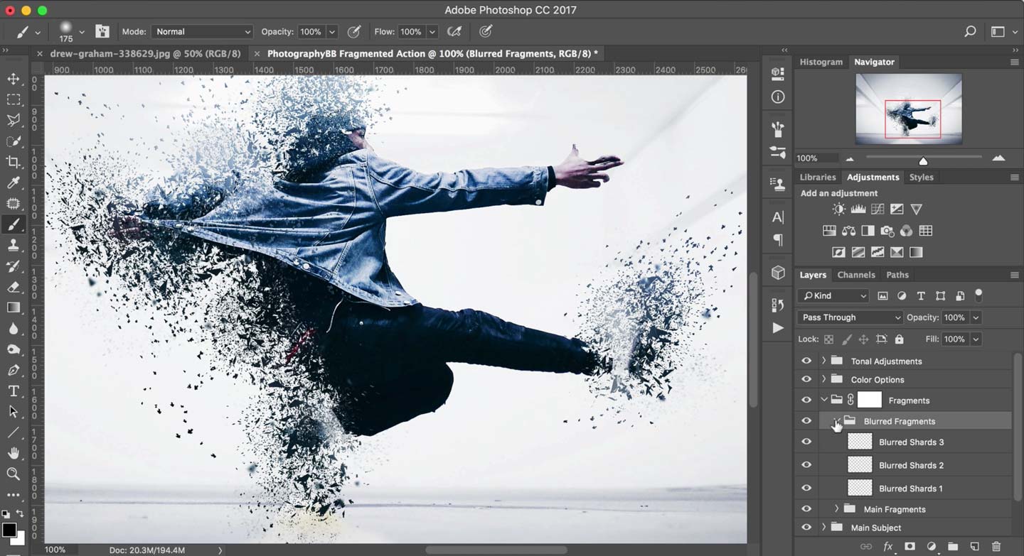 Fragmented Action for Photoshop - PhotographyBB Marketplace