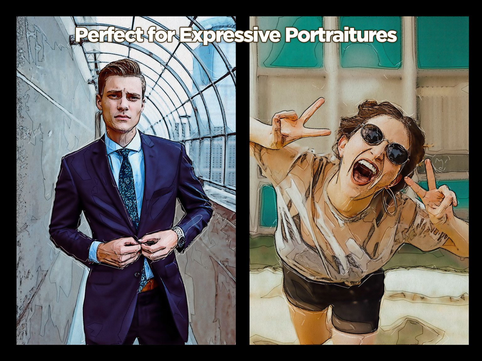 Vivid Illustrator Photoshop Effect - PhotographyBB Marketplace