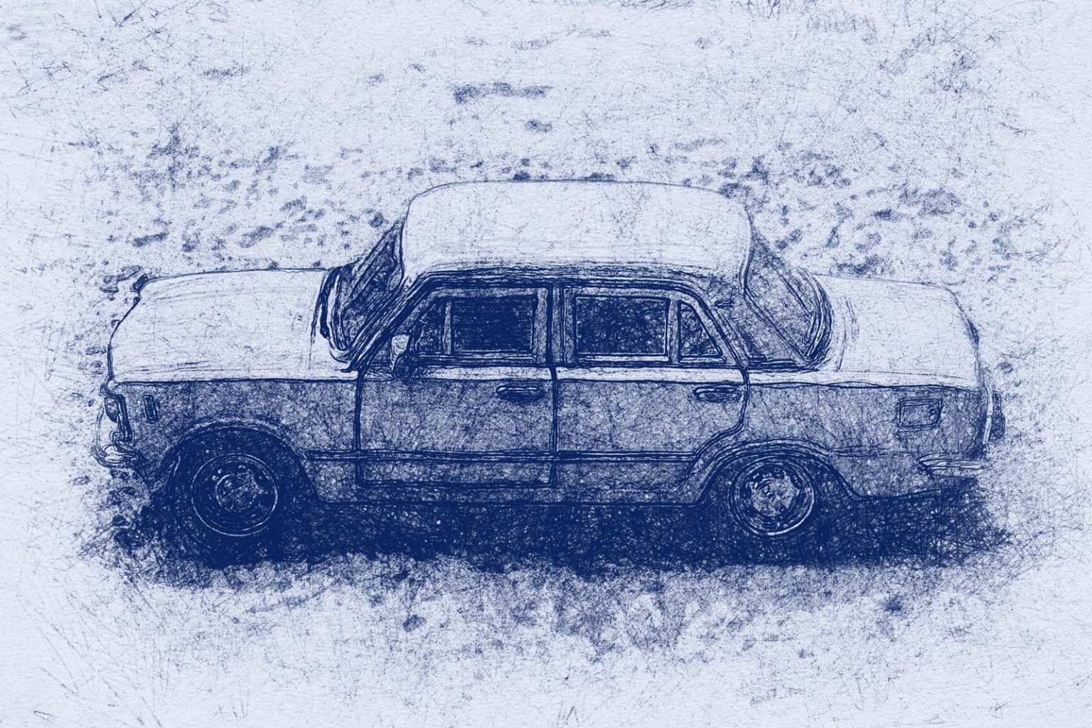 BallPoint Pen Drawing Effect - PhotographyBB Marketplace